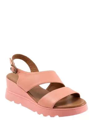 BUENO Bueno Gianna Slingback Platform Wedge Sandal Pink