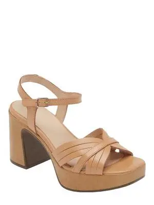 WONDERS Block Heel Platform Sandals - Iseo Sand