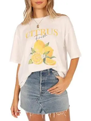 PETAL & PUP Citrus Graphic T-shirt - White