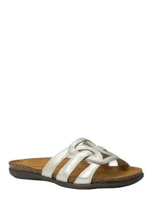 Naot Liv Slide Sandal - Radiant Gold Leather