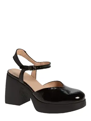 WONDERS Wonders Juana Platform Pump Lack Black