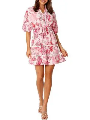 PETAL & PUP Sienna Floral Minidress - Pink