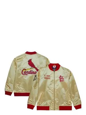 Mitchell & Ness St. Louis Cardinals Og 2.0 Lightweight Satin Jacket - Gold