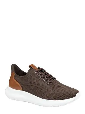 Johnston & Murphy Johnston & Murphy Amherst 2.0 Knit Plain Toe Sneaker Dark Brown Knit