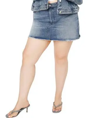 Good American Denim Miniskirt - Indigo734