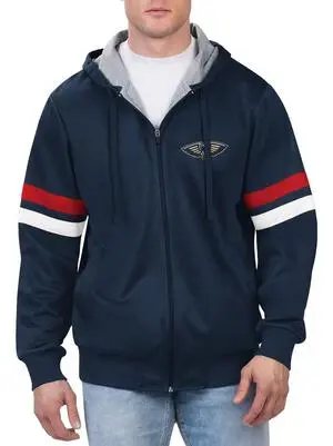 G-III SPORTS BY CARL BANKS New Orleans Pelicans Contender Full-zip Hoodie Jacket - Navy