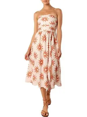 PETAL & PUP Ryder Strapless Midi Dress - Soleil