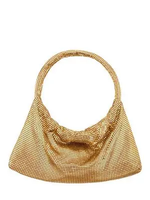 Nina Joyce Mesh Top Handle Bag - Gold
