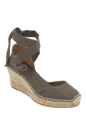 TONI PONS Toni Pons Julia Wraparound Espadrille Wedge Caqui Khaki