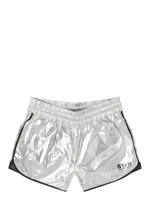 Golden Goose Star Shorts - Silver/black