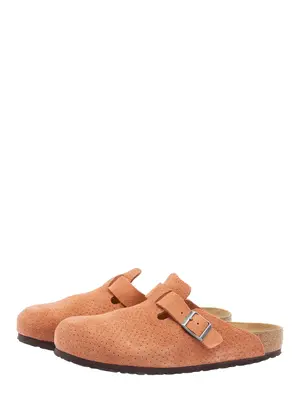 BIRKENSTOCK Boston Clog - Burnt Orange Embossed Dots