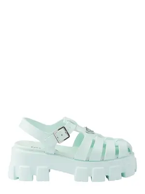 Prada Foam Rubber Sandals Light Blue