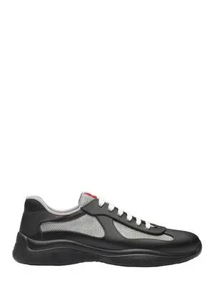 Prada America's Cup Soft Rubber And Bike Fabric Sneakers Black