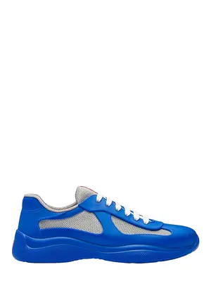 Prada America's Cup Soft Rubber And Bike Fabric Sneakers Blue