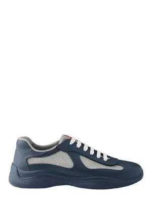 Prada America's Cup Soft Rubber And Bike Fabric Sneakers Navy