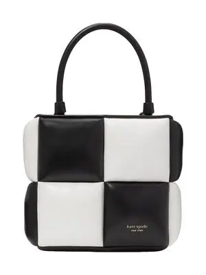 Kate Spade New York Colorblock Quilted Leather Tote - Black Multi.