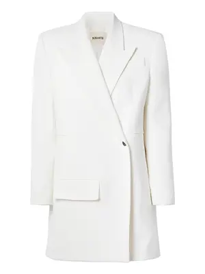 Khaite Jacobson Crepe Blazer - White