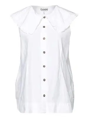 GANNI Organic Cotton Shirt - White