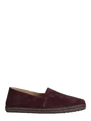 TOD'S Leather Espadrilles Plum