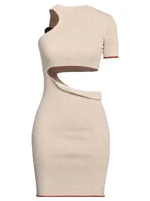 Jacquemus Mini Bodycon Dress - Beige