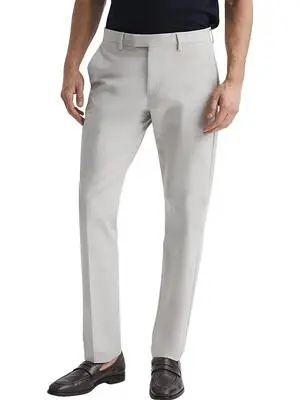 REISS Eastbury Cotton Stretch Slim Fit Chino Pants - Stone
