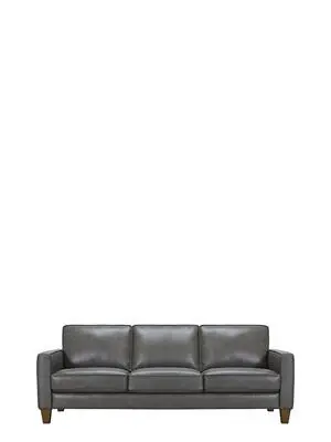 VIOLINO Bloomingdale's Hesh Leather Sofa - Dorn Granite