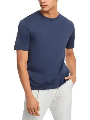 Herno Double Layered Short Sleeve Knit Tee Blue