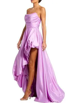 Mac Duggal Strapless Ruched Gown - Orchid