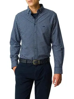 Rodd & Gunn Gunn Check Oxford 3 Sports Fit Shirt - Midnight