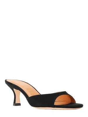 Staud Brigitte Mule Sandals Black Suede