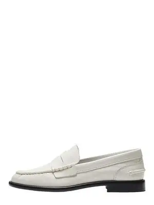 Rag & Bone Carter Leather Loafers - Antique White