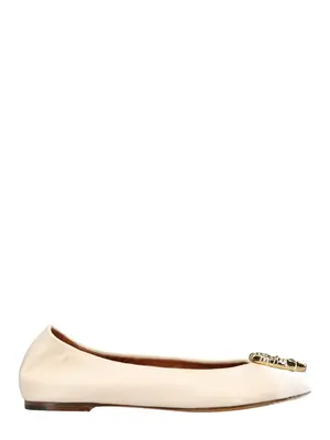 LANVIN Lanvin Leather Melodie Ballet Flats Beige