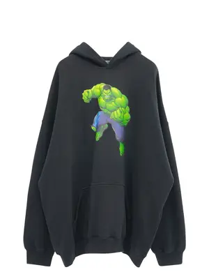 Balenciaga Boxy Hoodie - Black