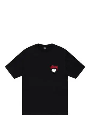 StÜssy Stock Heart Tee - Black