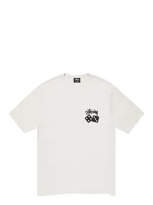 StÜssy Dice Pigment Dyed Tee - White
