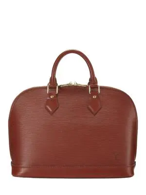 LOUIS VUITTON Louis Vuitton Cipango Gold Epi Alma PM Brown