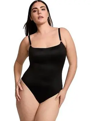 Victoria's Secret Feathersoft Essentials Lightly Lined Bodysuit Black