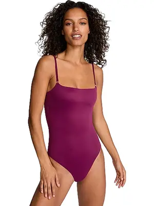 Victoria's Secret Feathersoft Essentials Lightly Lined Bodysuit Pink