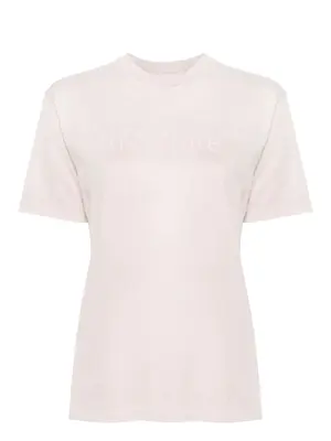 Off-White Logo-print Ombré T-shirt - Pink