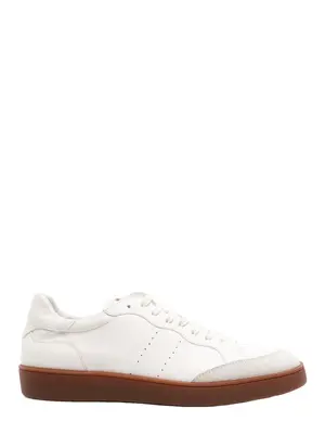 SCAROSSO Umberto Leather Sneakers - White