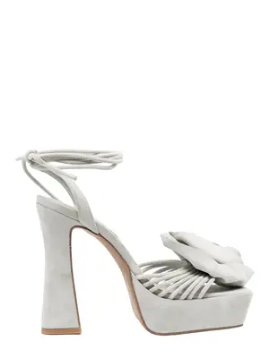 Senso Taya 135mm Suede Sandals - Grey