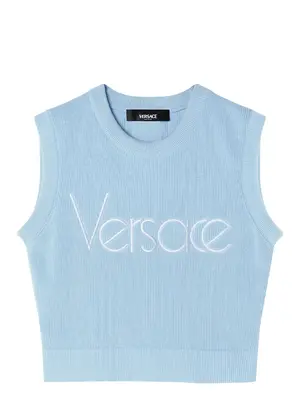 Versace 1978 Re-edition Logo Vest - Blue