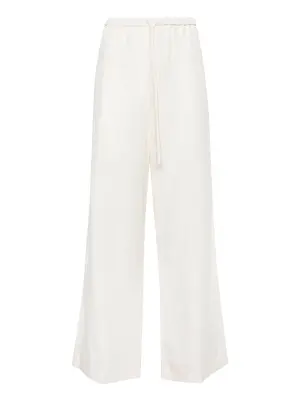 TOTEME Fluid Drawstring Trousers - White