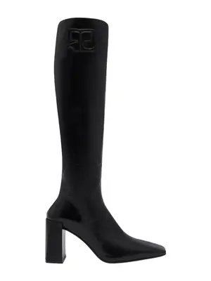 COURREGES Heritage Naplack 70mm Leather Boots - Black