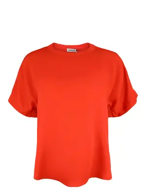 Simkhai Addy Knit-panel T-shirt - Red