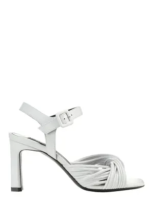SERGIO ROSSI Sr Akida 80mm Leather Sandals - White