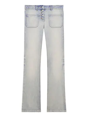 COURREGES Low-rise Bootcut Jeans - Blue