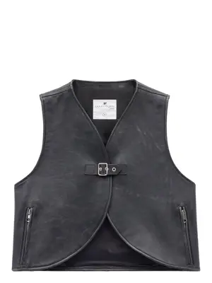 COURREGES Courrèges Ellipse Leather Vest