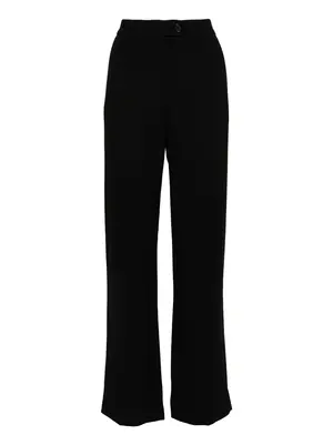 TOTEME Pressed-crease Straight Trousers - Black