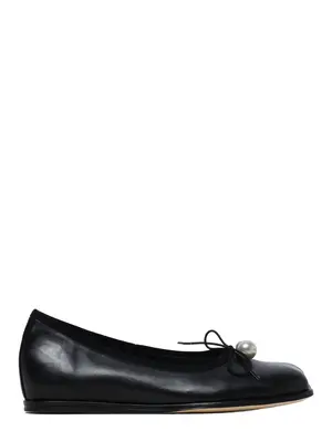 Simone Rocha Bow-embellished Ballerina Shoes - Black